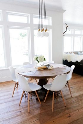 15 Modern Round Dining Table Design Ideas | Simdreamhomes