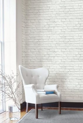 Applying White Brick Wall Interior Design In Living Room | Get Ideas Here