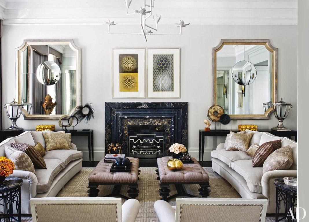 How to Design and Organize A Beautiful Mirror In Your Living Room to ...